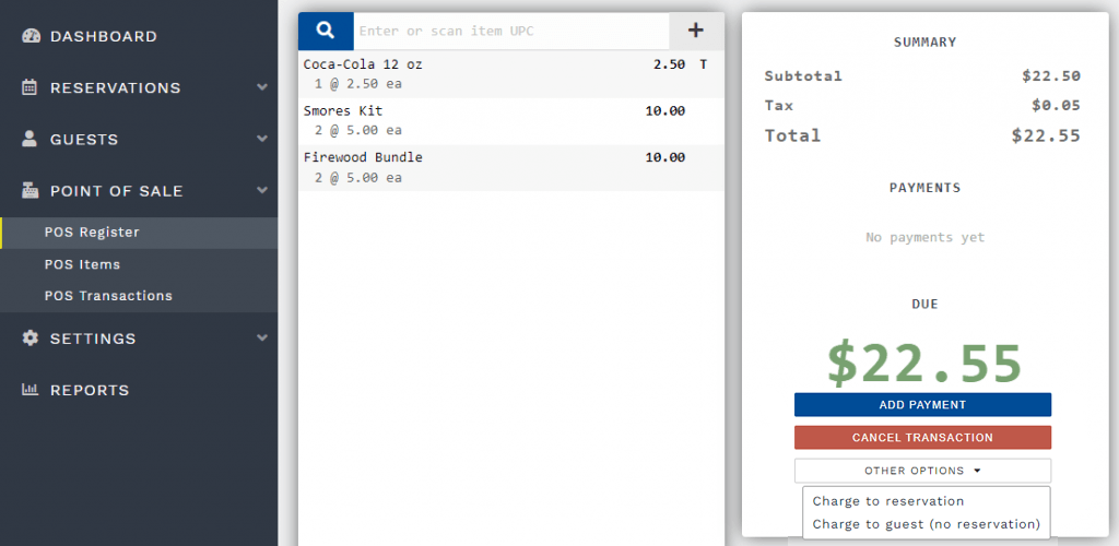 Features | Firefly Reservations